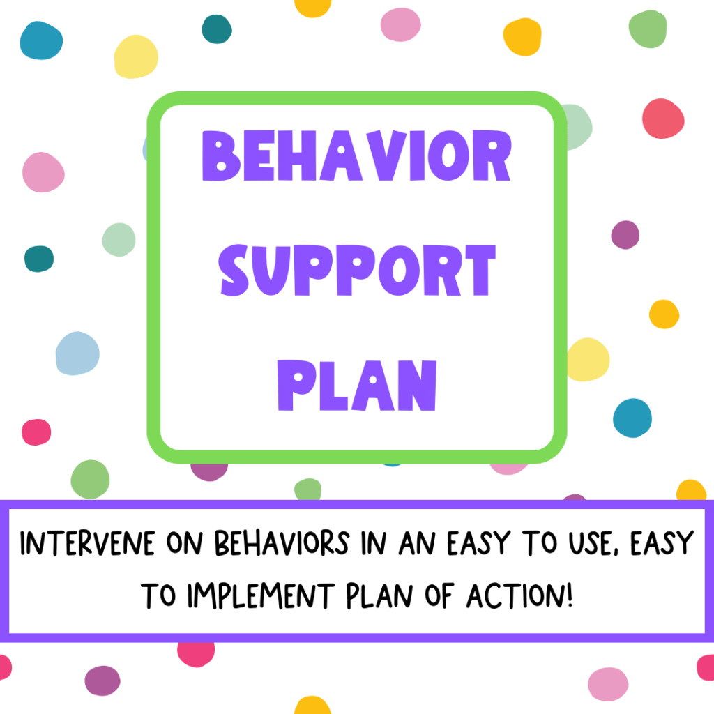 Behavior Support Plan – The Principal Exchange