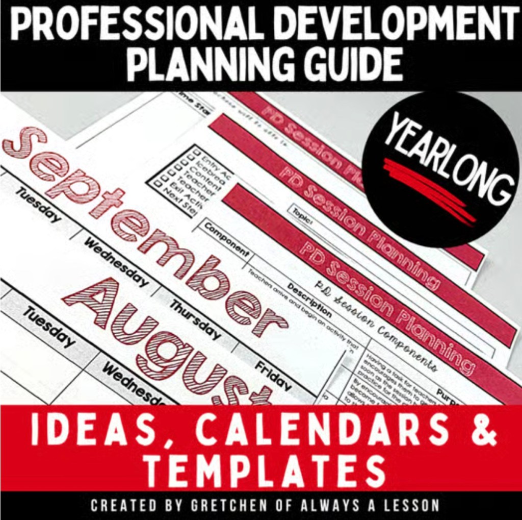 Professional Development [PD] Calendar & Planning Guide for Coaches ...