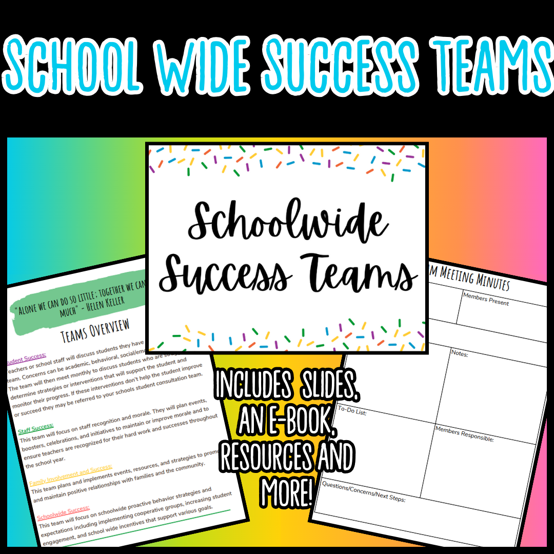 Schoolwide Success Teams – The Principal Exchange