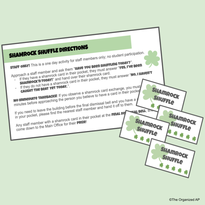 The Shamrock Shuffle- One Day Staff Activity – The Principal Exchange